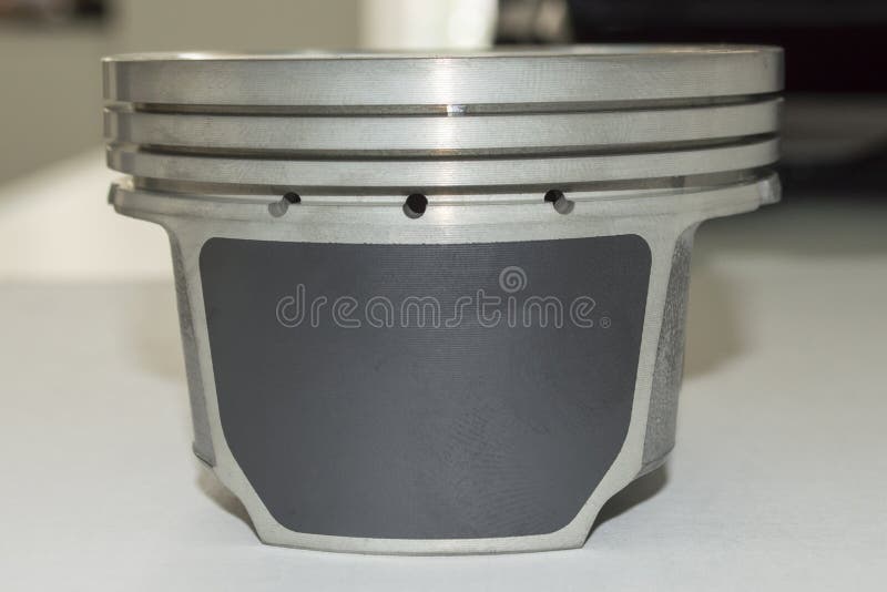 Side View of the New Piston Stock Image - Image of bosses, combustion ...