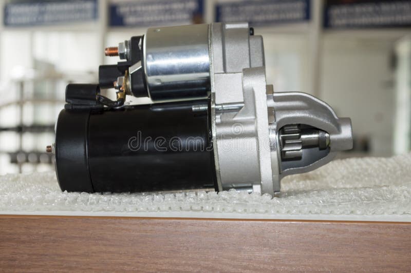 Side View of the Engine with a Special Tool Installed To Adjust the ...