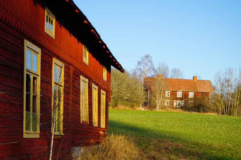 Side View of a Old Barn Building Stock Photo - Image of outdoors ...
