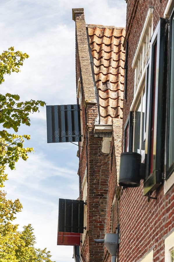 Side View of an Old Dutch House Stock Image - Image of bricks ...