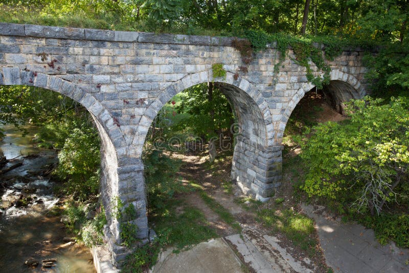 Side View of Old Stone Bridge Built in 1874 Stock Image - Image of 1874 ...
