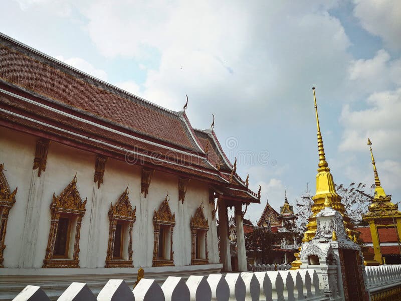 Side View of the Old Templa of Thailand Stock Photo - Image of side ...