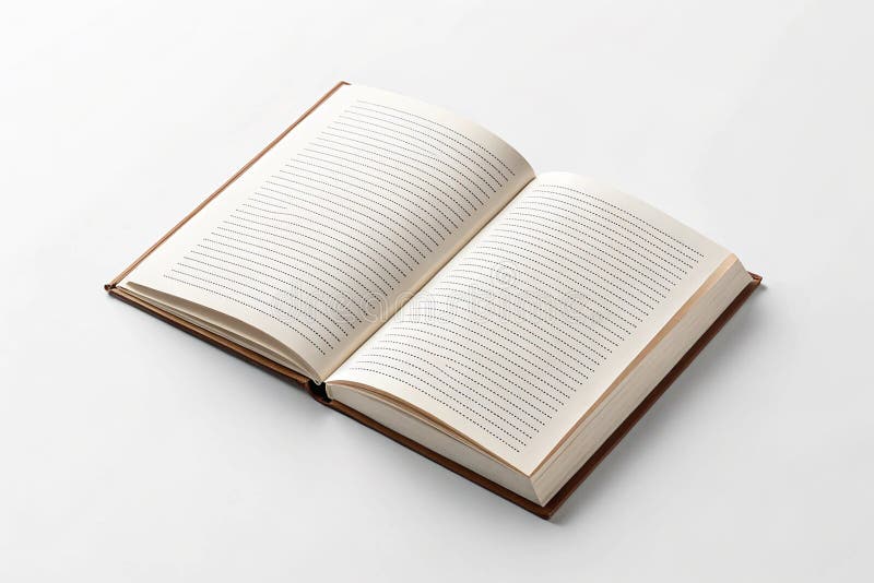 The Open Book. on a White Background Stock Image - Image of library ...