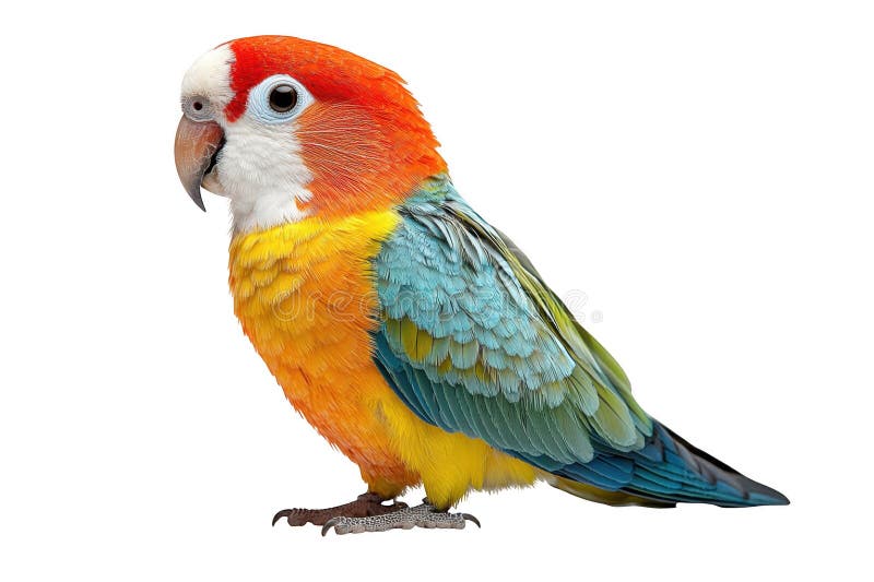 Side View of a Parrot Isolated on a Transparent Background Stock ...