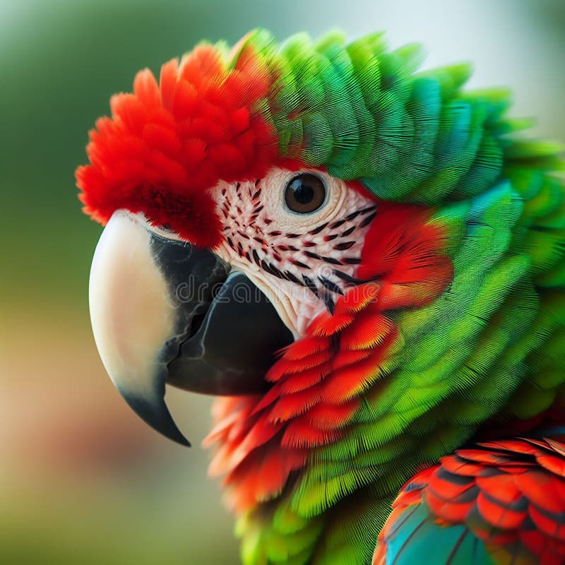 Side View Parrot Posing in the Wild Stock Photo - Image of chicken ...