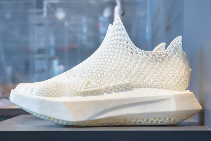 Side View of a Peak 3D Sphere Running Shoe, Which is Fully 3D Printed ...