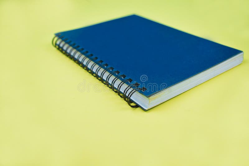 Side View Picture of a Completely Blue Colored Normal Diary before ...