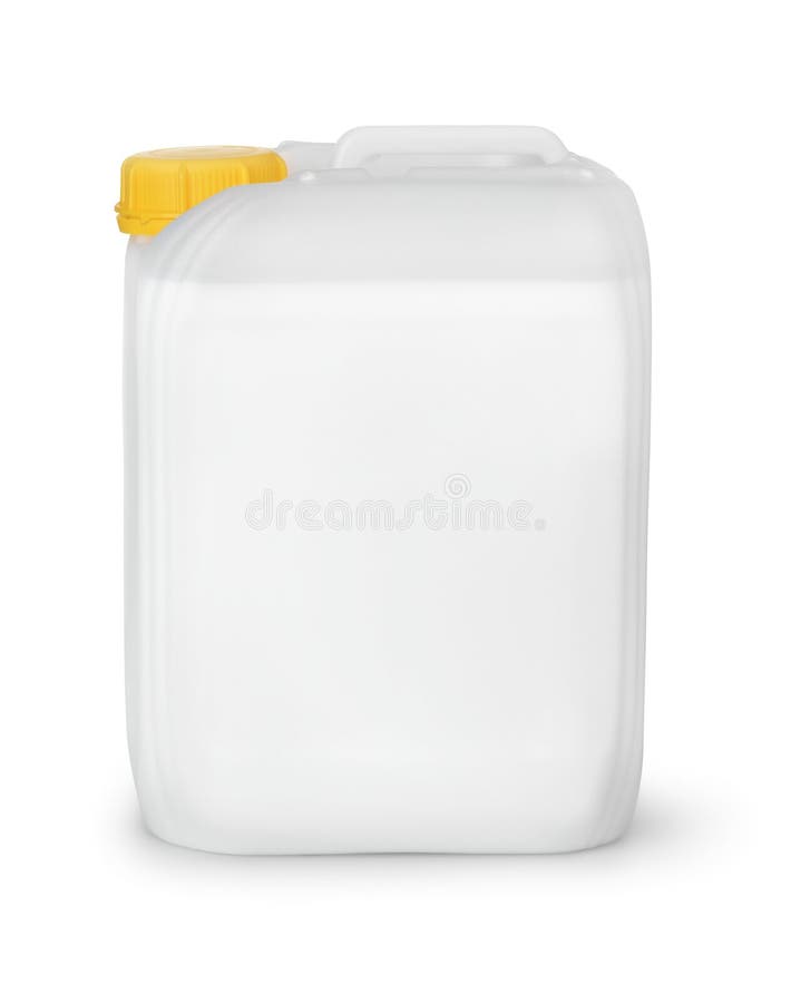 Side View of Plastic Jerry Can with Acrylic Primer Stock Image - Image ...