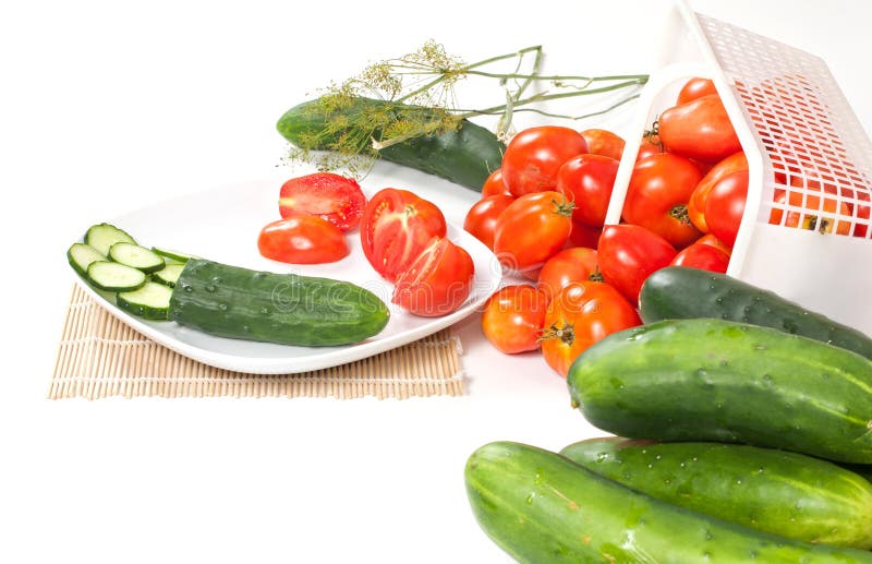 Side View of Plated Sliced Tomatoes Stock Image - Image of tomatoes ...