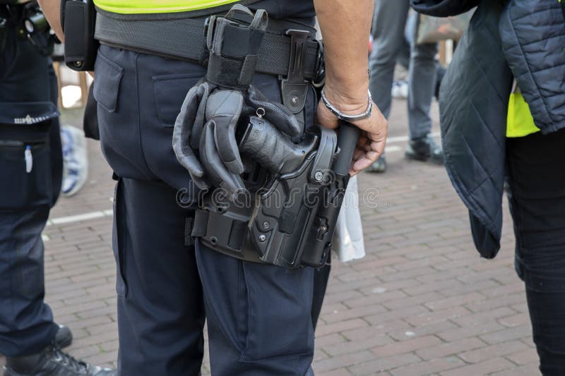 Side View Police Gun at Amsterdam the Netherlands 13-5-2024 Editorial ...