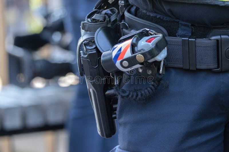Side View Police Gun at Amsterdam the Netherlands 13-5-2024 Editorial ...