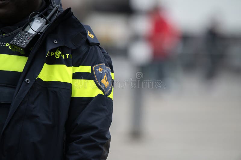 Side View Police Man at Amsterdam the Netherlands 10-12-2024 Editorial ...