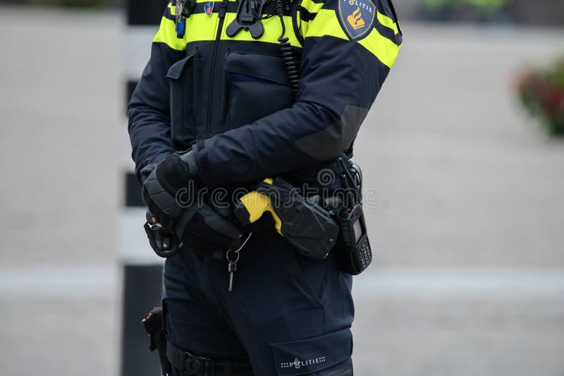 Side View Police Man at Amsterdam the Netherlands 10-12-2024 Editorial ...