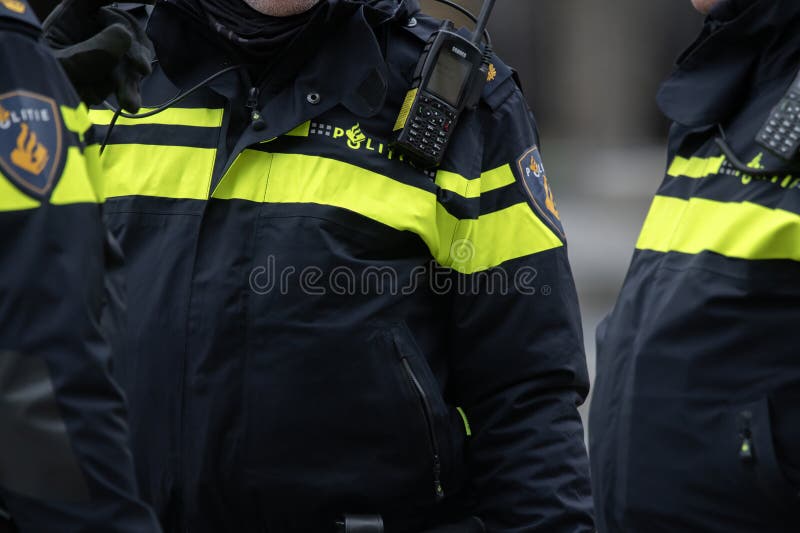 Side View Police Man at Amsterdam the Netherlands 10-12-2024 Editorial ...