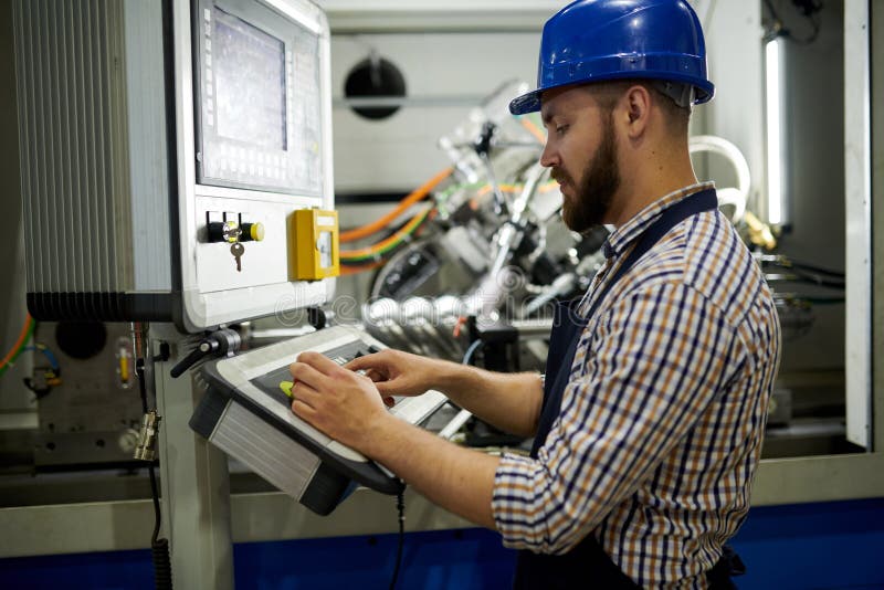 Power Unit Operator stock photo. Image of panel, operator - 124206714