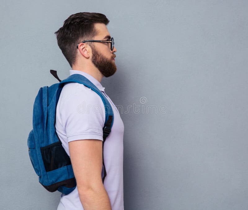 Nerd is Standing with Crossed Arms Stock Image - Image of people ...