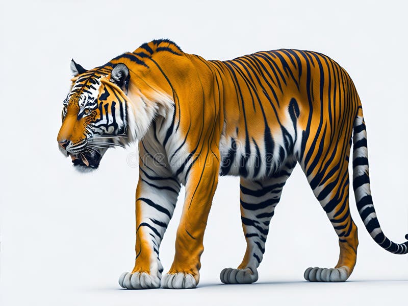 Side View Tiger Stock Illustrations – 637 Side View Tiger Stock ...