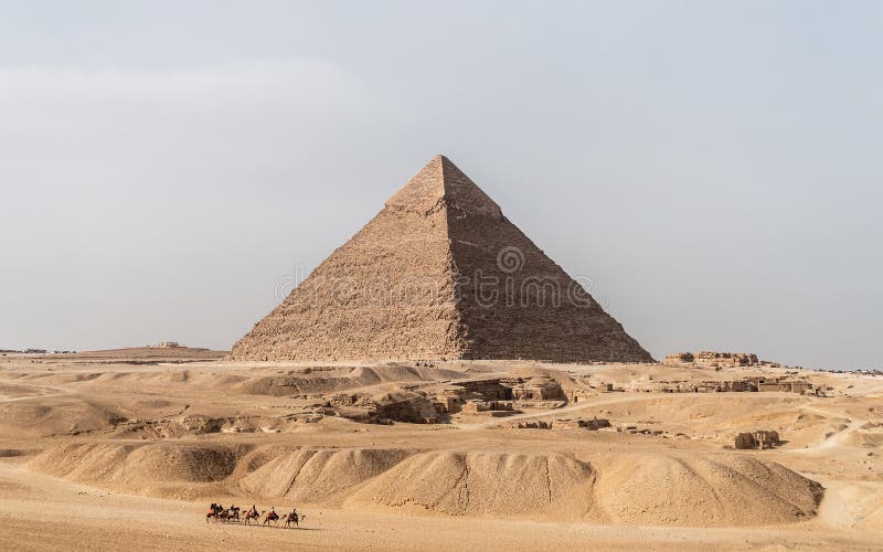 Pyramid of Khafre stock image. Image of ancient, monument - 359484171