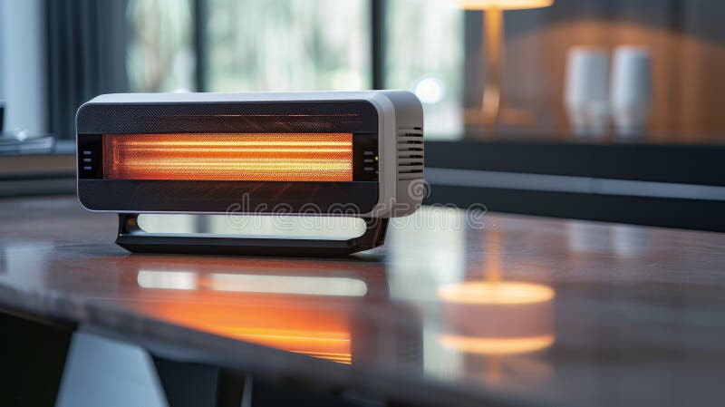 A Side View of the Quartz Heater Showcasing Its Compact and Lightweight ...