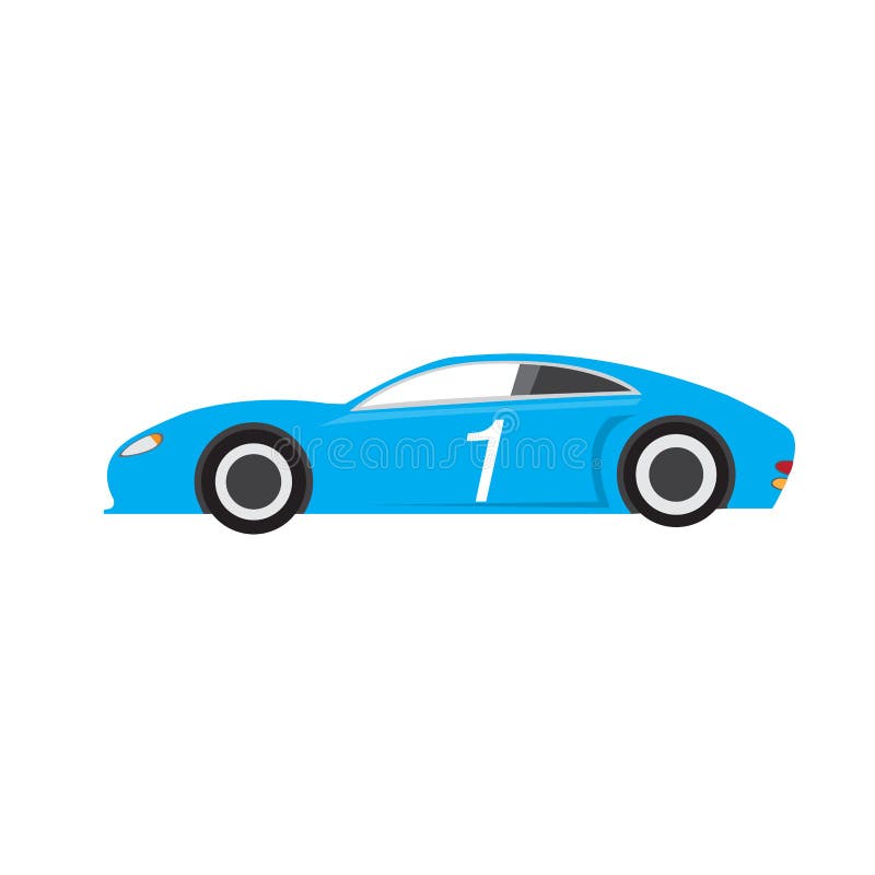 Side View of a Racing Car Sketch Stock Vector - Illustration of ...