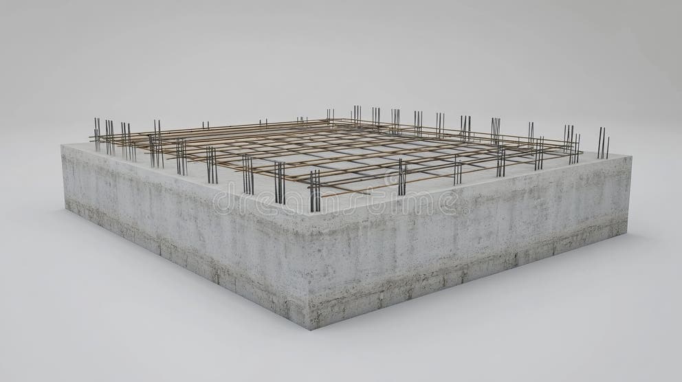 Side View of Rebar on a White Background, Featuring Sharp Details ...