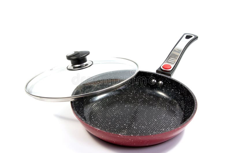 Side View Red Pan Nonstick Stock Photos - Free & Royalty-Free Stock ...