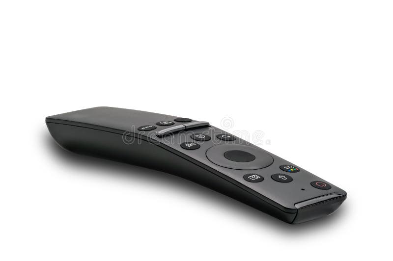 Side View of Remote Control for Television with Voice Recognition ...