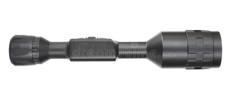 Side View of a Rifle Scope with Night Vision Stock Photo - Image of ...