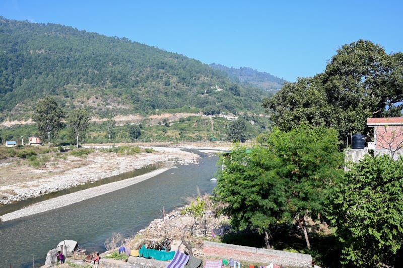 Side View of River , with Blue Sky Stock Photo - Image of blue, nature ...