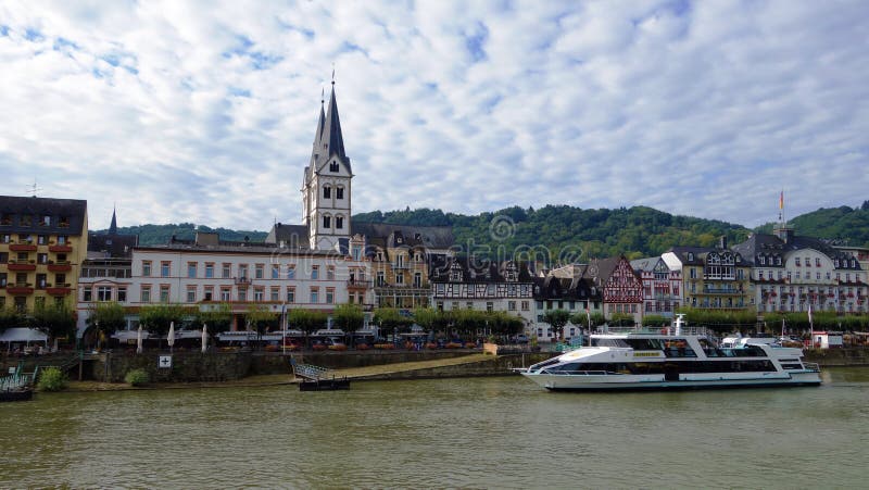 Side View of the River Rhine Editorial Stock Image - Image of colour ...