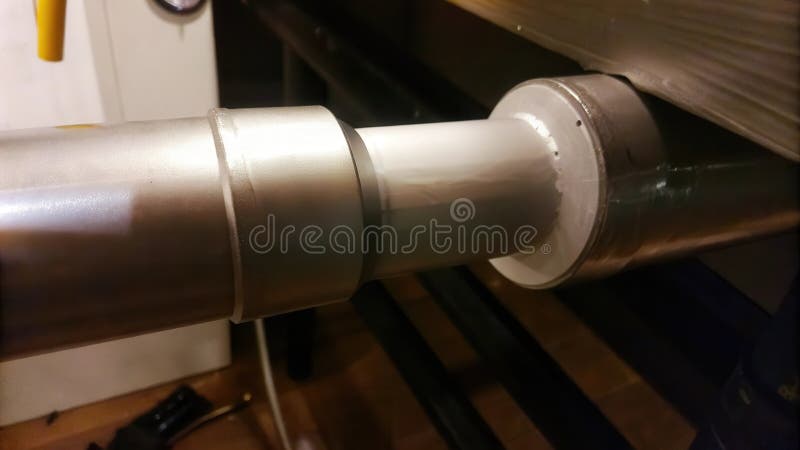 A Side View of a Robotic Weld Joint Showcasing the Highquality Finish ...