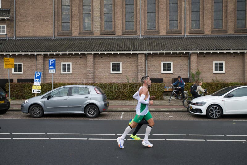 Side View Runners at the TCS Marathon at Amsterdam the Netherlands 20 ...