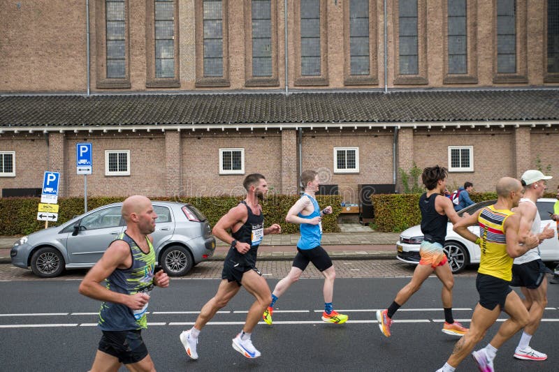 Side View Runners at the TCS Marathon at Amsterdam the Netherlands 20 ...