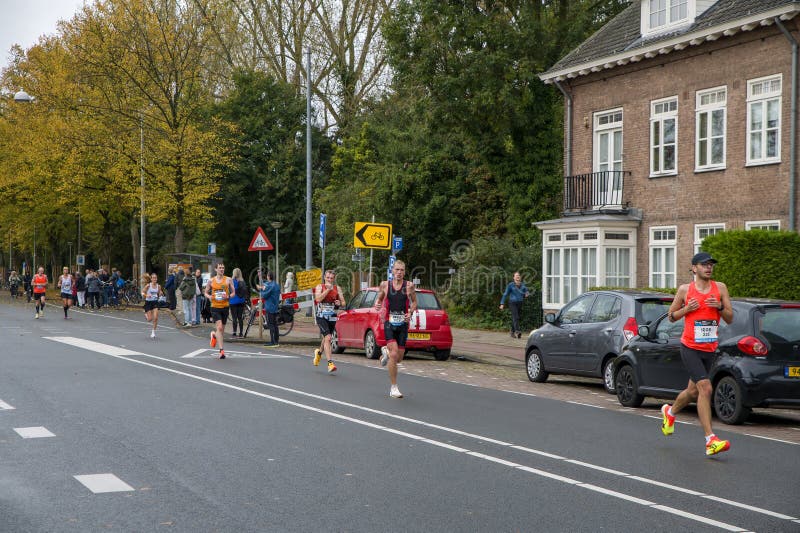 Side View Runners at the TCS Marathon at Amsterdam the Netherlands 20 ...