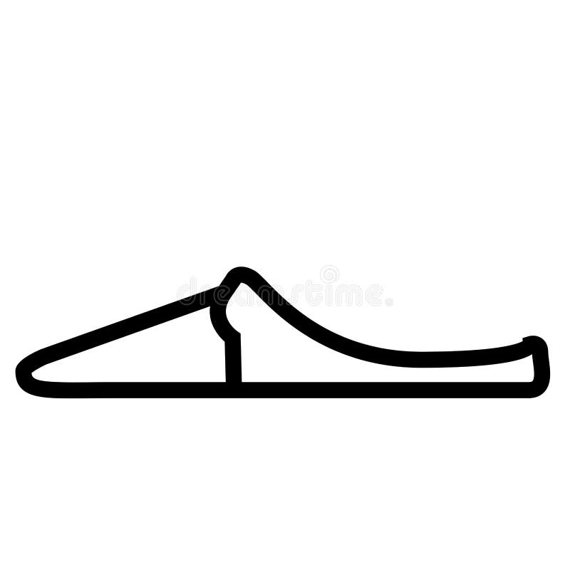 Side view of a sandal stock vector. Illustration of casual - 117325247