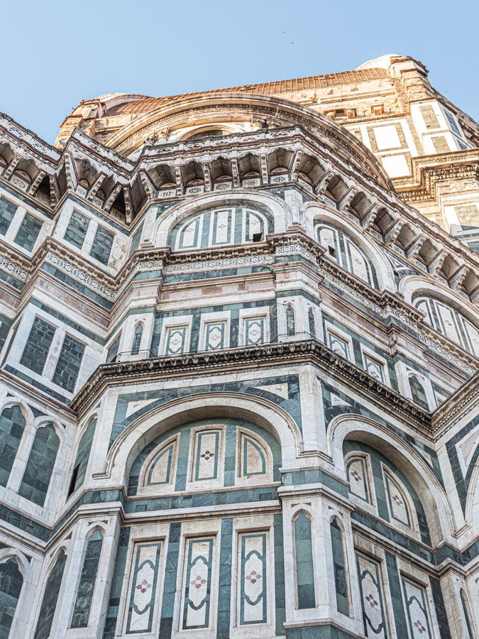 Side View of Santa Maria Del Fiore Cathedral Stock Image - Image of ...