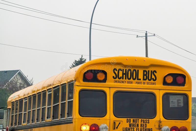 A Side View of a School Bus Stock Image - Image of vehicle, transport ...