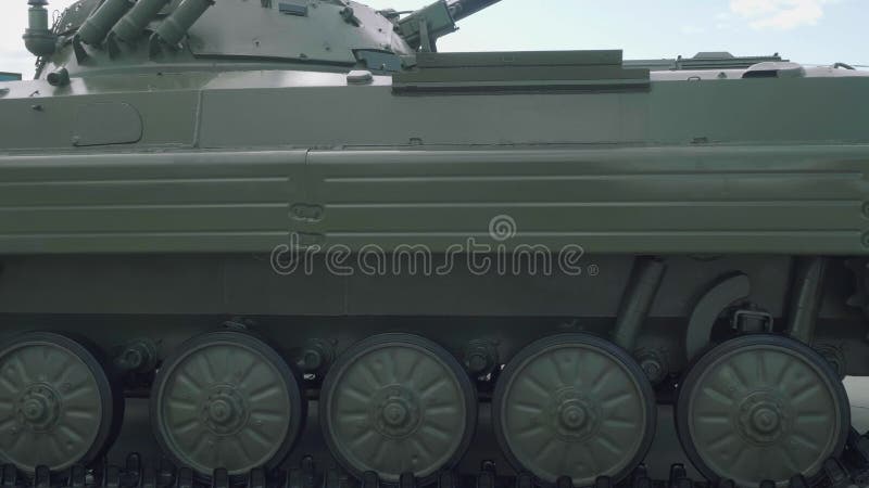 Side View of Self-propelled Mortar 2S4 Tyulpan on Armor Exhibition ...