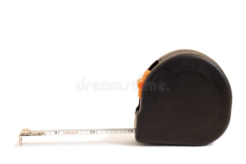 Self-retracting Metal Tape Measure. Stock Photo - Image of ruler ...