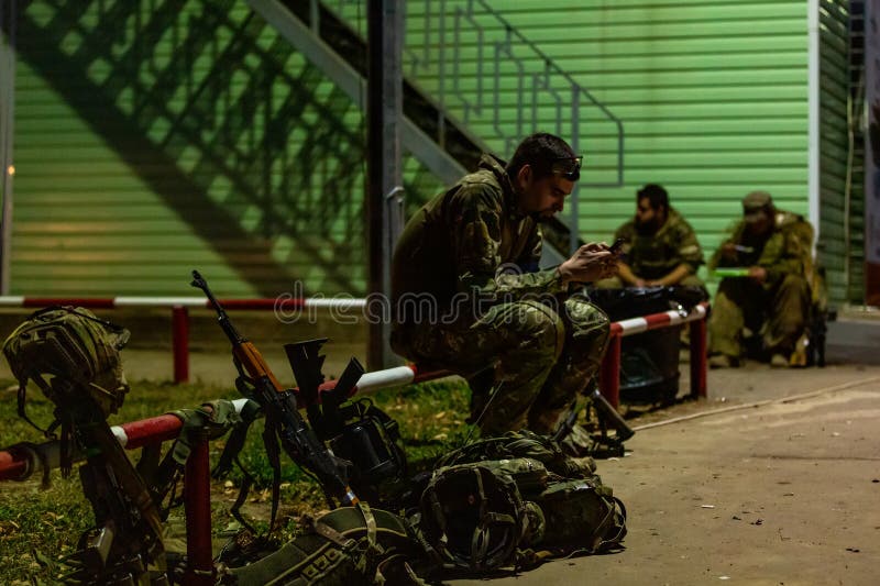 Soldier writing with pen stock photo. Image of military - 30091320
