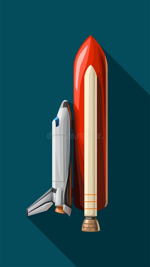 Space Shuttle Side View Stock Illustrations – 96 Space Shuttle Side ...