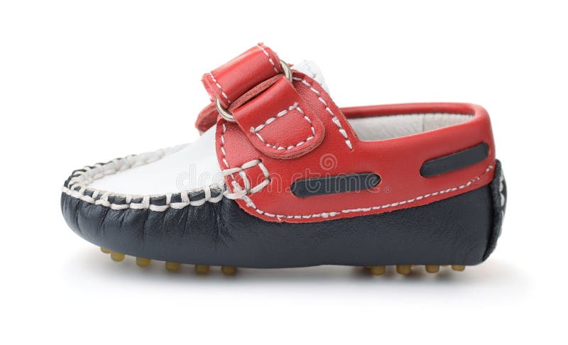 Side View of Single Baby Leather Shoe Stock Photo - Image of girl ...