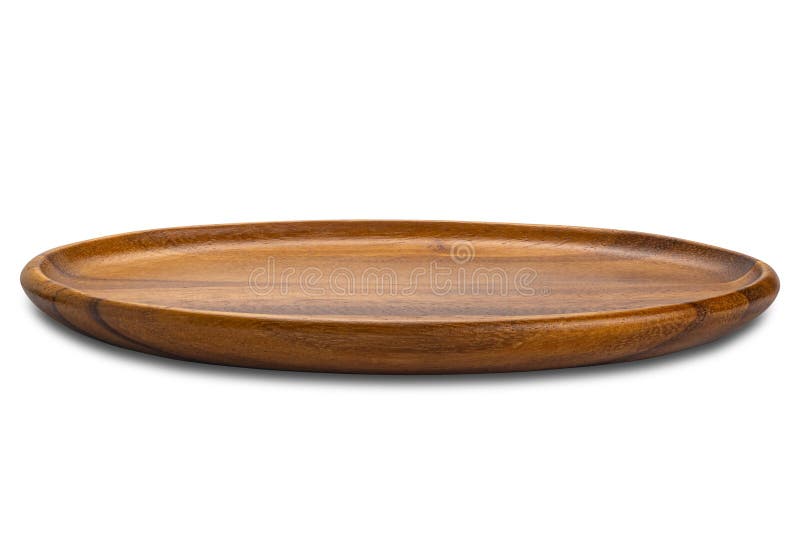 Side View of Single Empty Wooden Tray Stock Photo - Image of clean ...