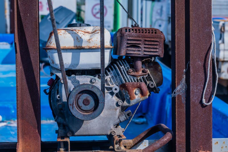 Side View of Small Two Stroke Engine Stock Image - Image of power ...