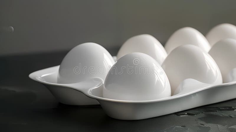 A Side View of a Smart Egg Tray Showcasing the Sleek and Modern Design ...