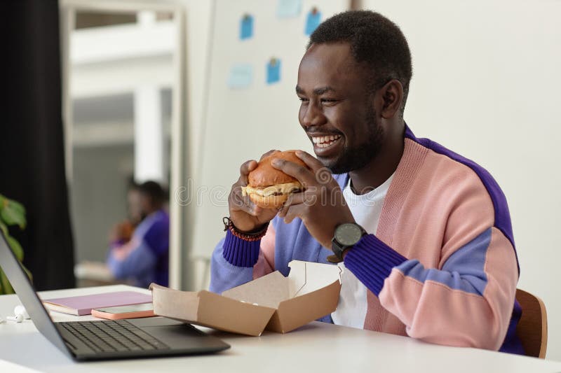 852 Black Man Eating Burger Stock Photos - Free & Royalty-Free Stock ...