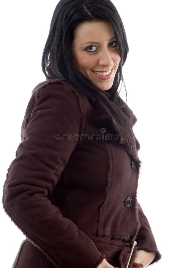 Side View Of Smiling Woman Showing Thumbs Up Picture. Image: 8244088