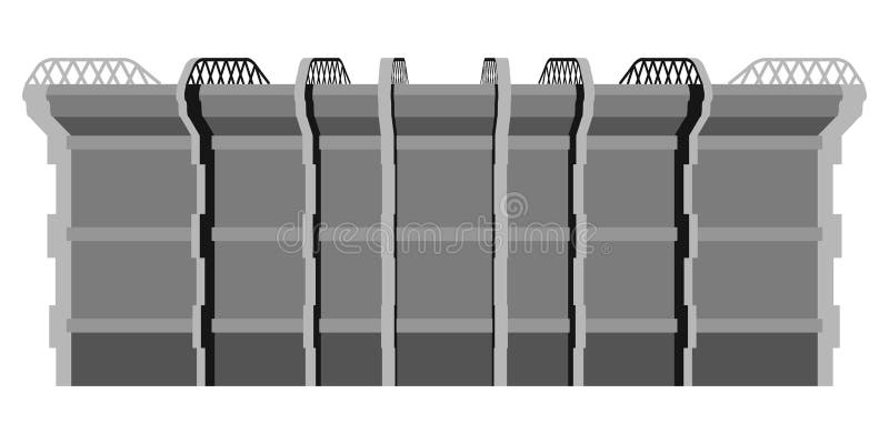 Side View of a Soccer Stadium Stock Vector - Illustration of background ...