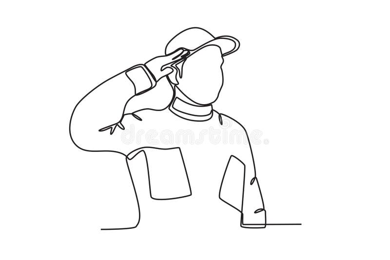 Saluting side view stock vector. Illustration of firefighting - 145254194