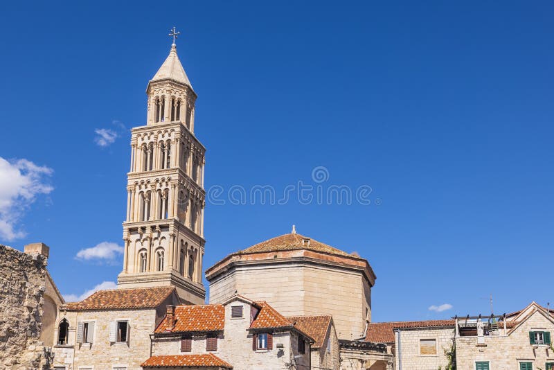 Side View of the Split Cathedral Stock Photo - Image of monument ...
